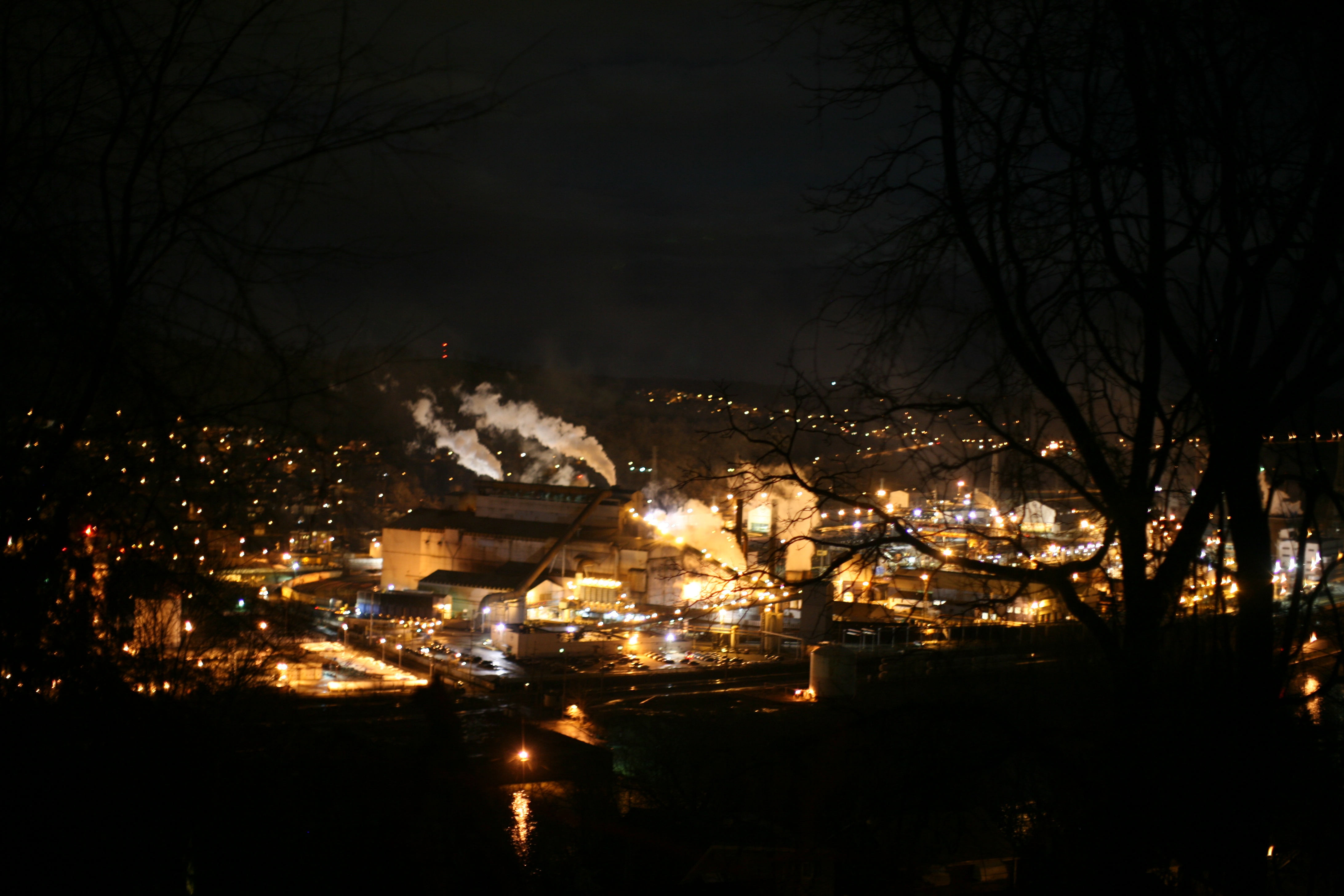 Steel Mill at Night on the Monongahela River – Ruth E. Hendricks