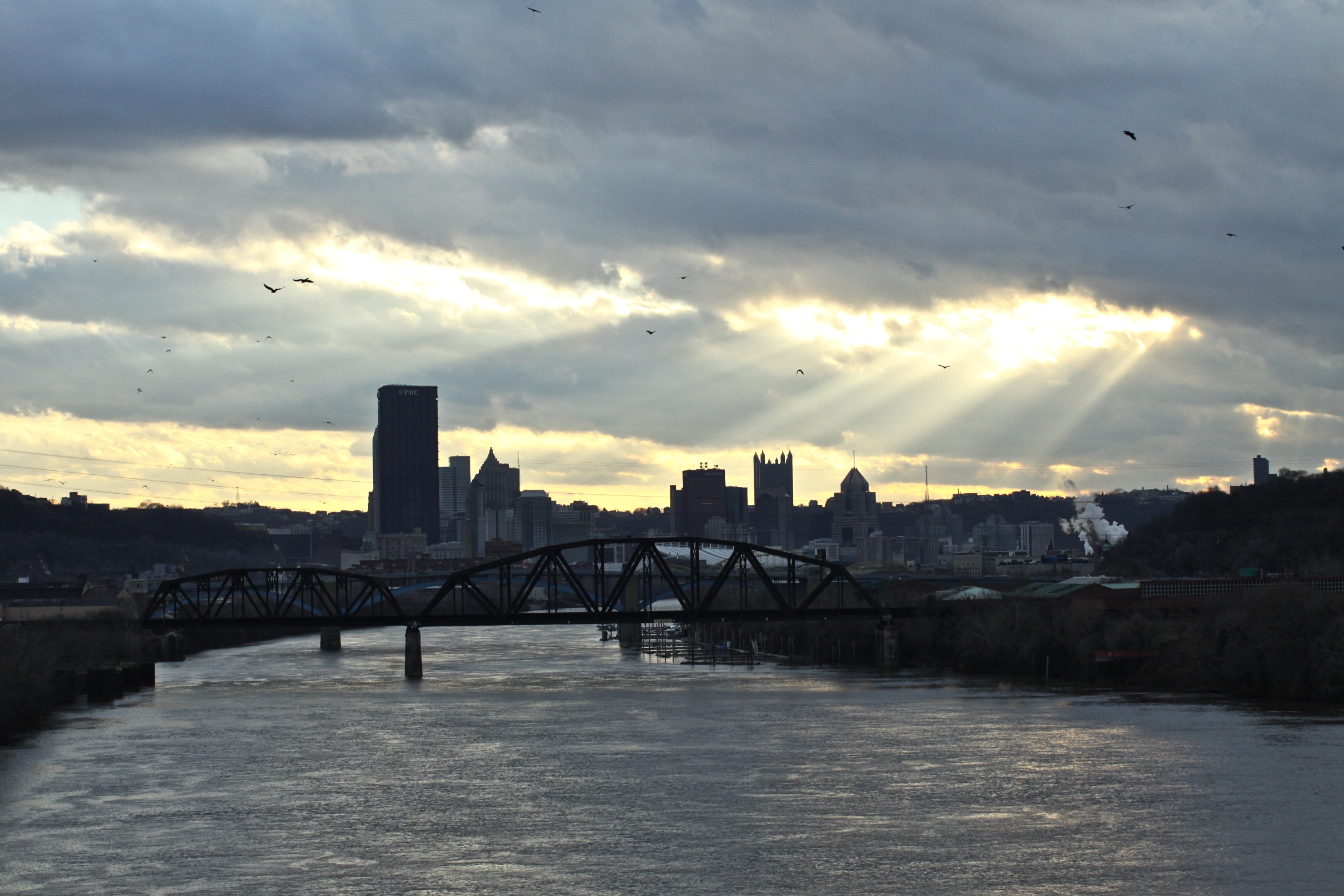 Winter River from 40th Street Bridge – Ruth E. Hendricks