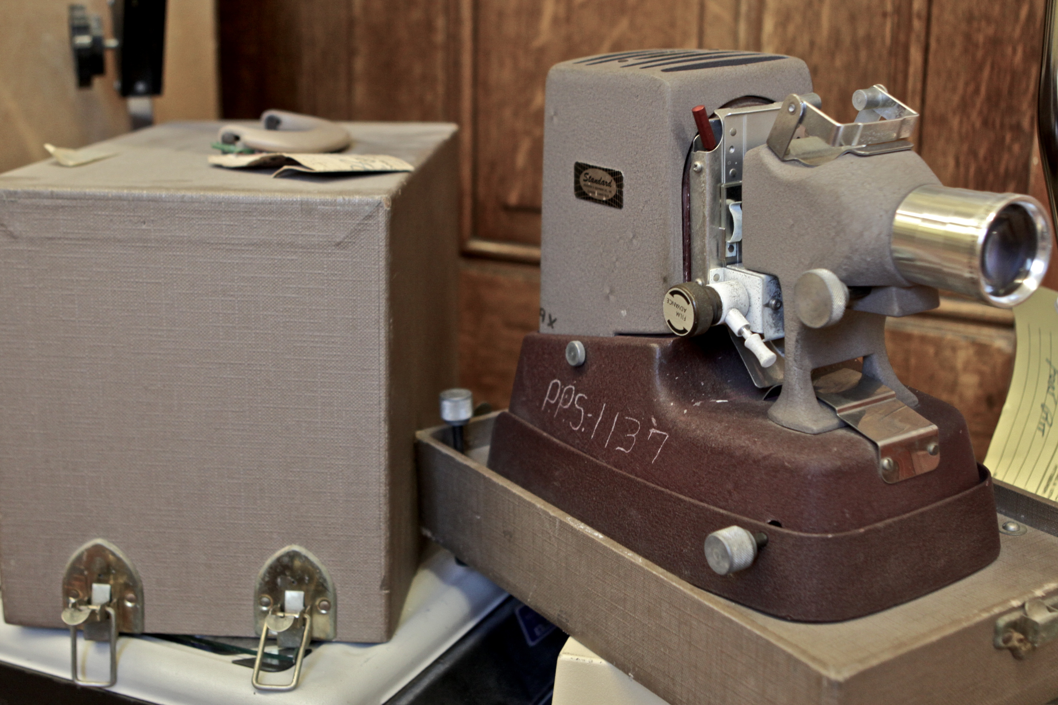 Filmstrip Projector Paired with a Record, I Can Hear the Sound to ...