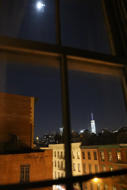 Full Moon Through NYC Window – Ruth E. Hendricks