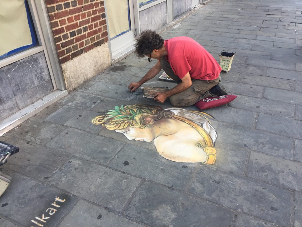 Hani Shihada Sidewalk Artist in NYC – Ruth E. Hendricks