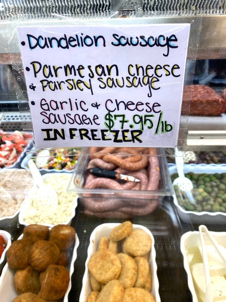 Dandelion Sausage- I wish I’d asked about it – Ruth E. Hendricks
