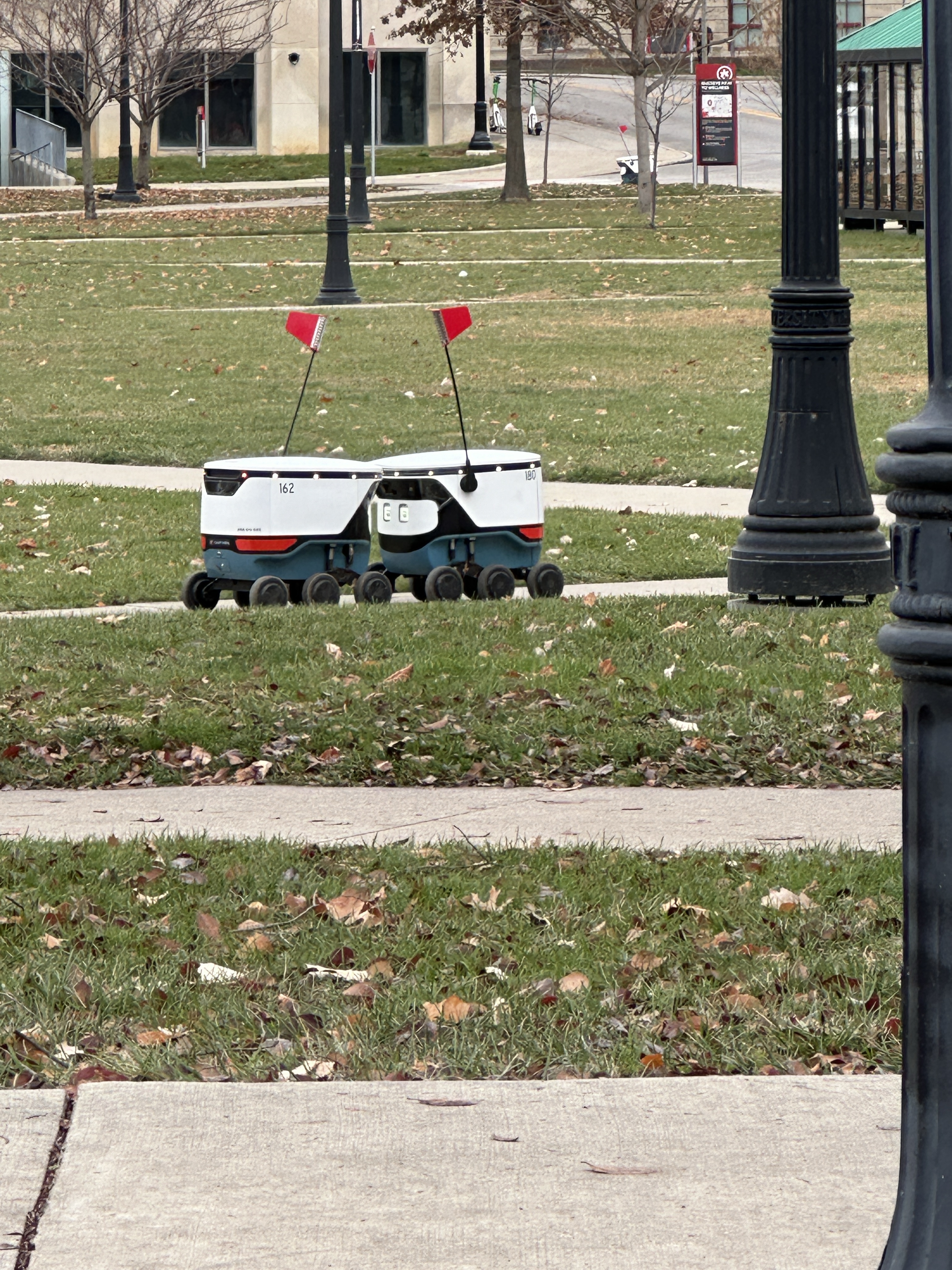 Food Delivery Robots Meet at OSU Walkway – Ruth E. Hendricks