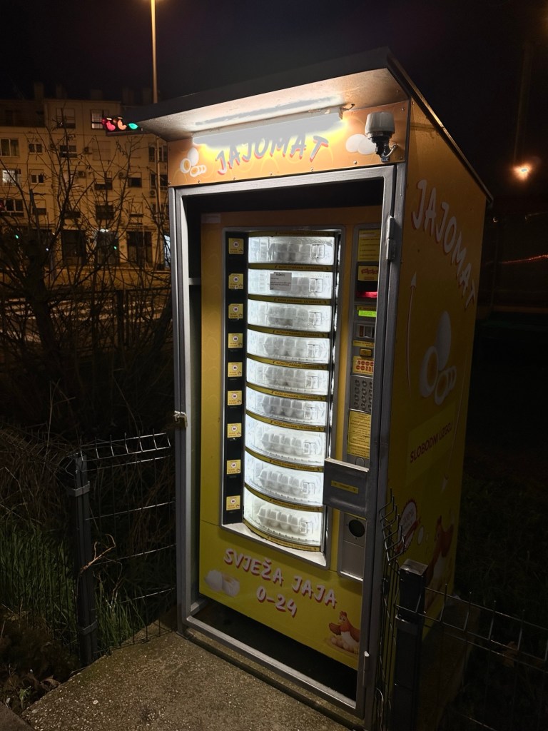 Egg Vending Machine at Night – Ruth E. Hendricks